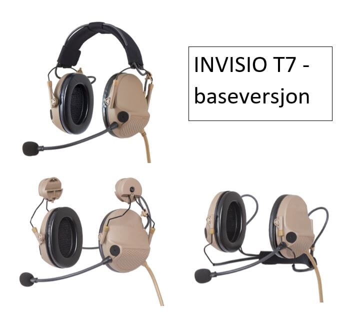INVISIO T7 Headset, Base Variant, Right, Black - HC01 - Northcom